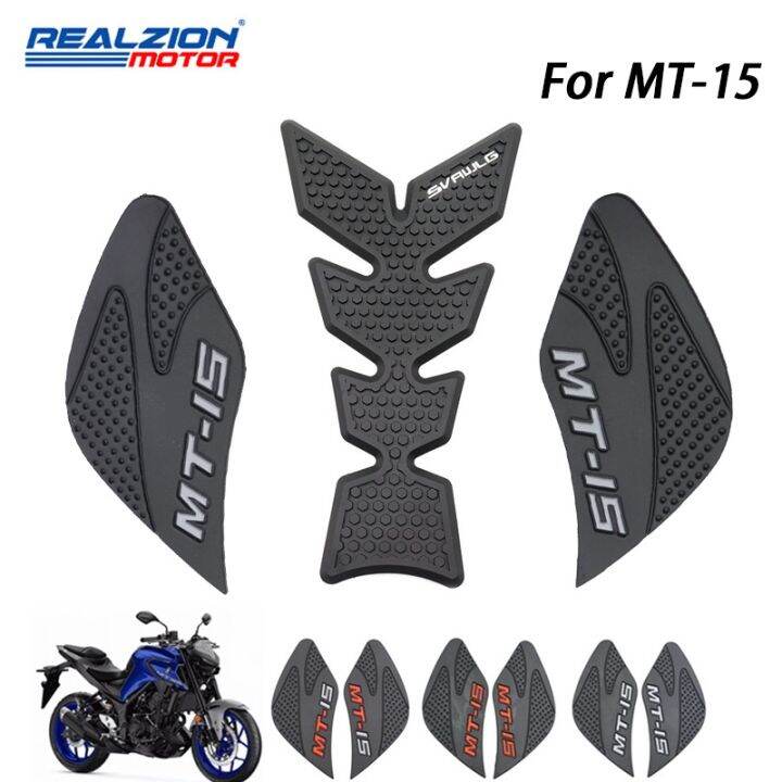 Realzion For Yamaha Mt15 MT-15 Tank Traction Pad Side Gas Knee Grip ...