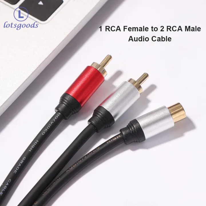 RCA Adapter Stereo Y Adapter Splitter Audio Cable Amplifier for ...