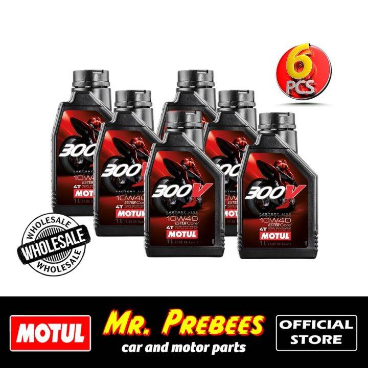 MOTUL 300V Ester Core 10W40 ~ 15w50 (6 x 1L) | Lazada PH