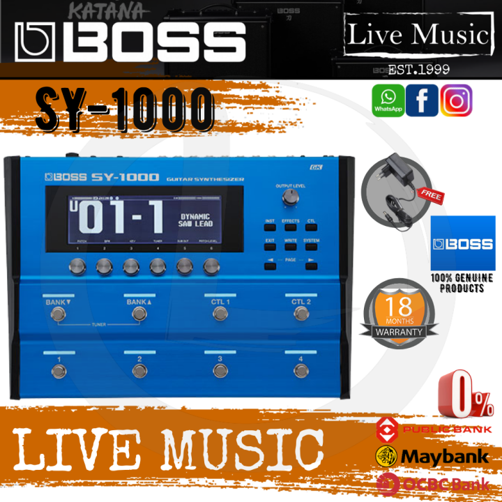 Boss SY-1000 Guitar Synthesizer Pedal (SY1000) | Lazada