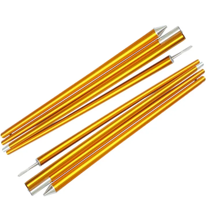 2 pieces Tent Pole Adjustable Tent Support Rods Aluminum Alloy Pole ...
