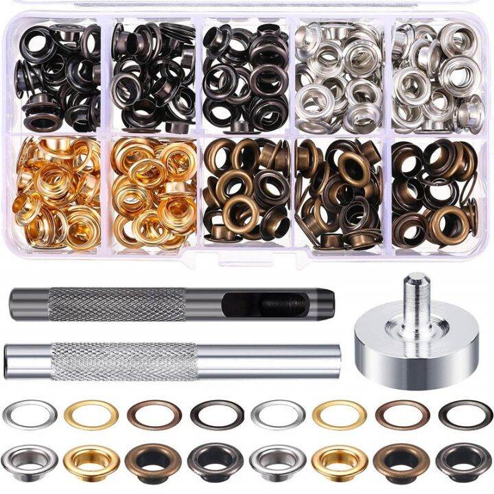〖Noelle accessory〗Metal Eyelets Tool Set 6mm Grommets Installer Eyelets ...