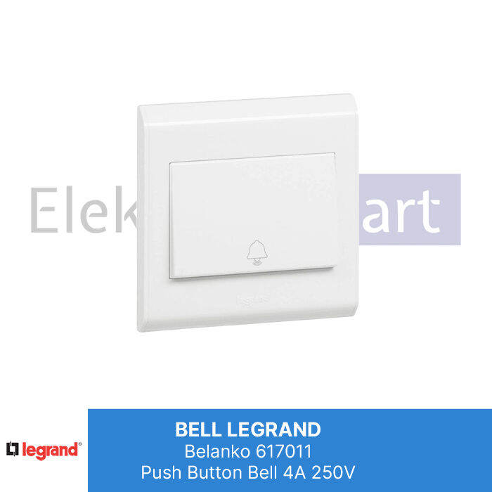 Saklar/Sakelar Bell LEGRAND Push Button Bell White Belanko 617011 ...