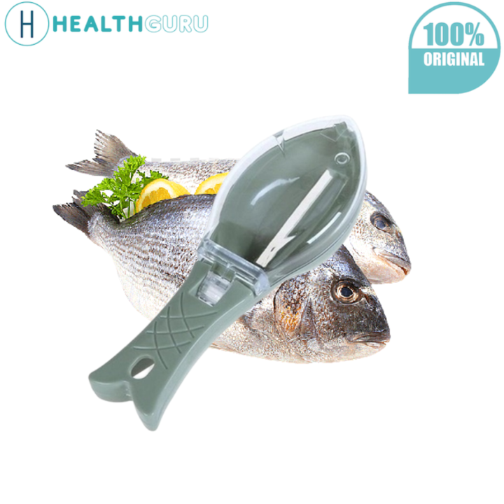 HealthGuru Fish Scale Scraper Scale Remover Seafood Cleaner Peeler ...
