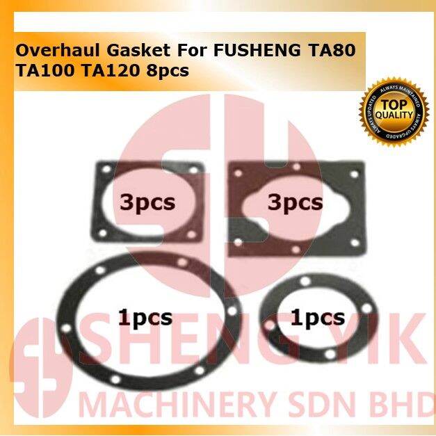 Shengyik Overhaul Gasket 8pcs for Fusheng Air Compressor TA80 TA100 ...
