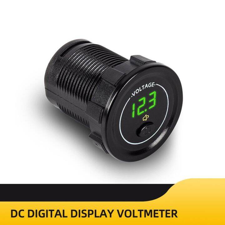 ₪ 12v/24v Car Waterproof Mini Voltmeter Auto Boat Motorcycle Volt meter ...