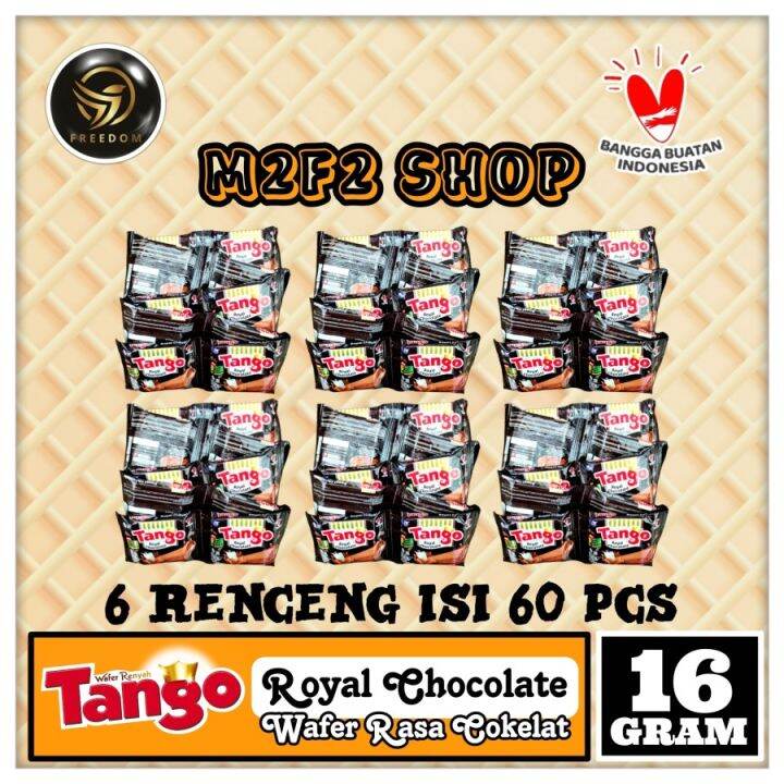 Tango Wafer Royal Chocolate | Krim Cokelat Sachet - 16 gr (Kemasan 6 ...