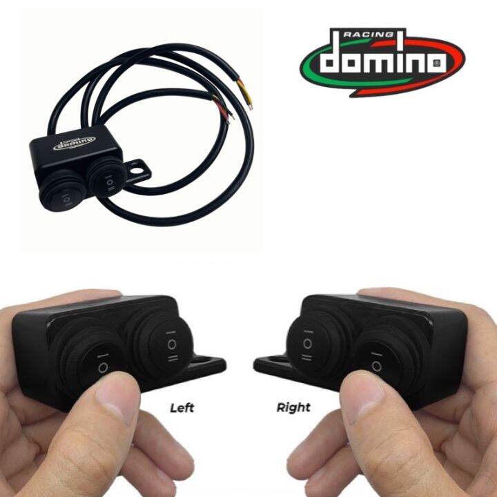 1 pc Domino Dual 3 way Switch Right Side Mirror Mount Tri Switch ...