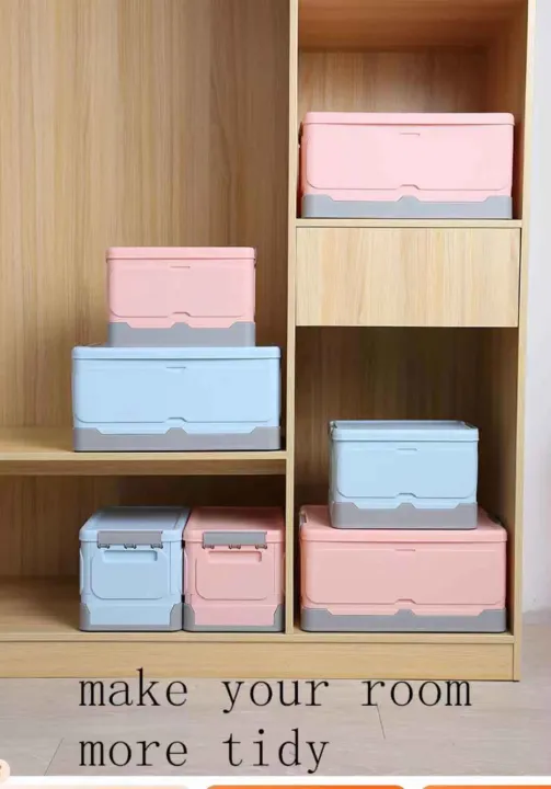 Collapsible Foldable Stackable Heavy Duty Plastic Storage Crate Box BOX ...