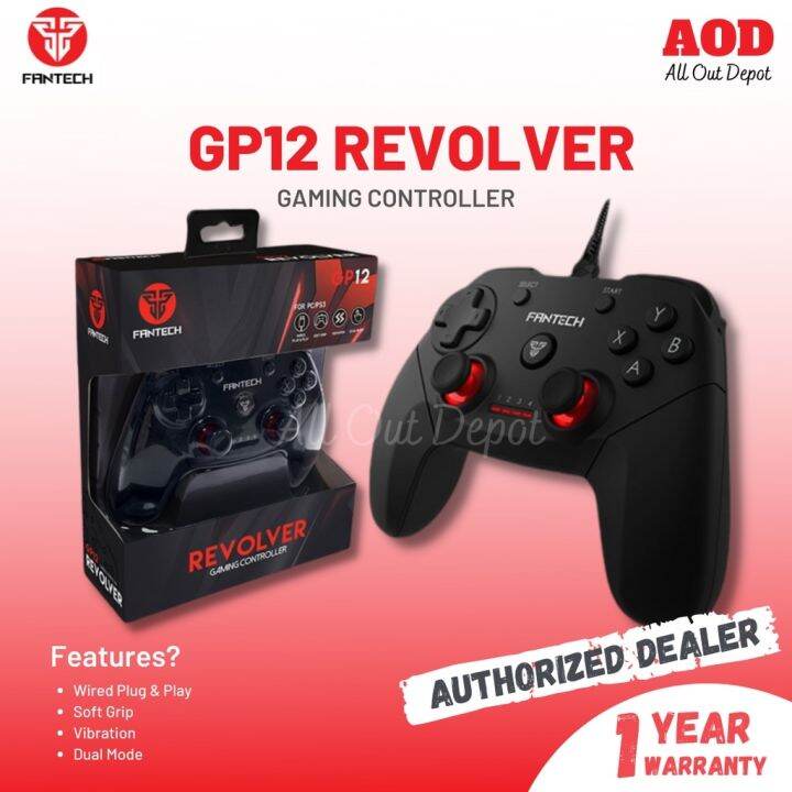 Fantech GP12 WGP12 REVOLVER Wireless Wired 2.4GHz Gaming Controller PC ...