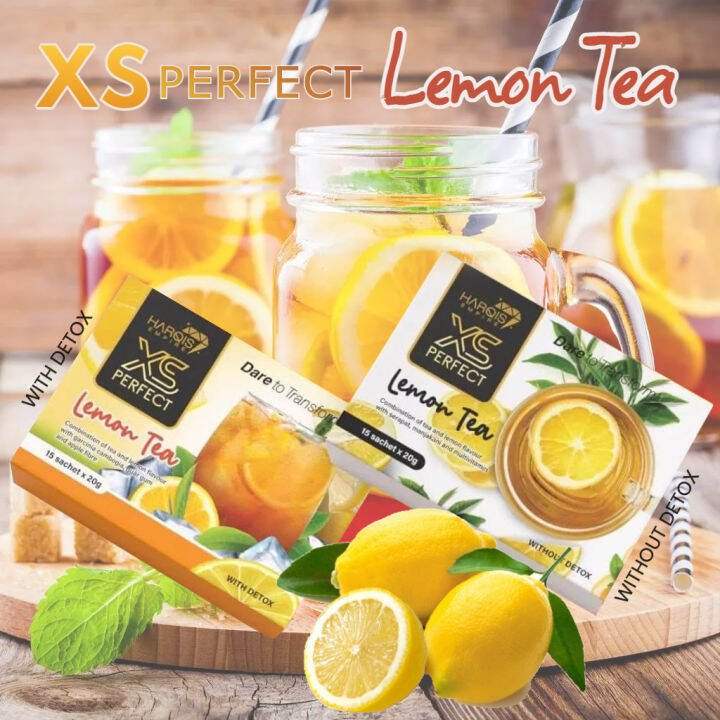 XS Perfect Lemon Tea / Harqis Empire XSPerfect Lemon Tea With & Without Detox / XS Lemon Detox ...