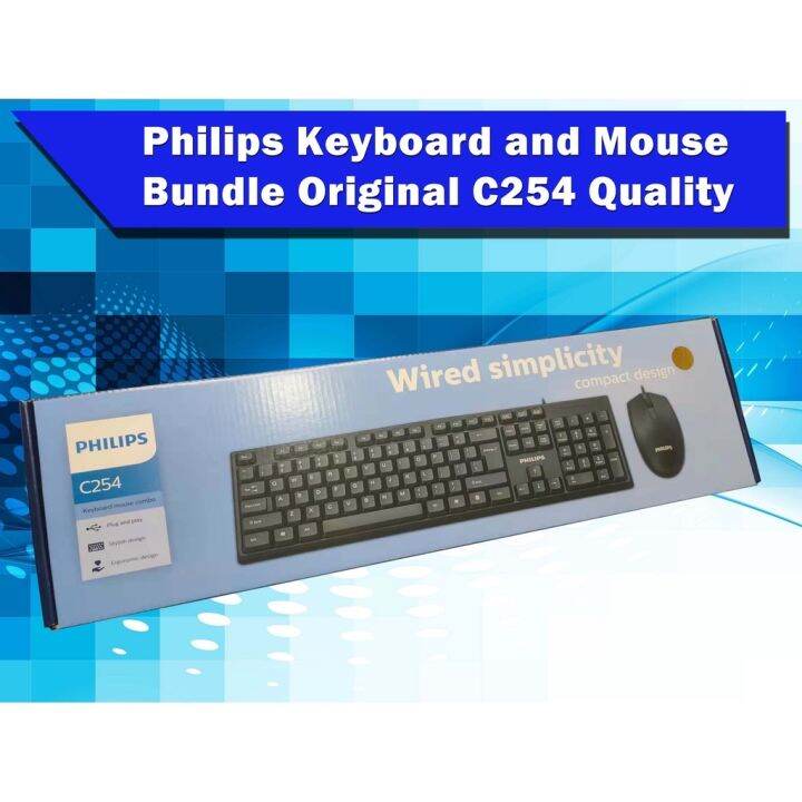 Philips Keyboard and Mouse Combo / Bundle Original C254 | Lazada PH