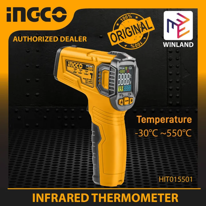 INGCO Tools Original Non-contact LCD Infrared Thermometer Temperature ...