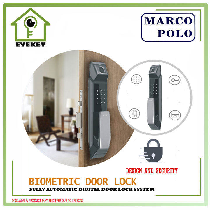 MARCO POLO BIOMETRIC DOOR LOCK SYSTEM FINGER PRINT DOOR LOCK RIGHT ...