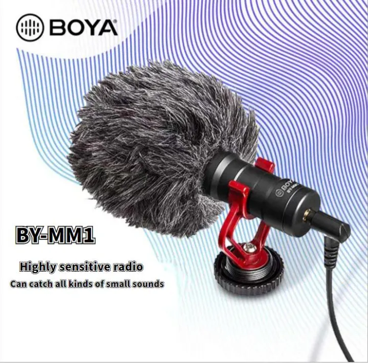 BOYA BY-MM1 MM1 Compact On-Camera Video Microphone / Youtube / vlogging/ vlog / Livestream ...