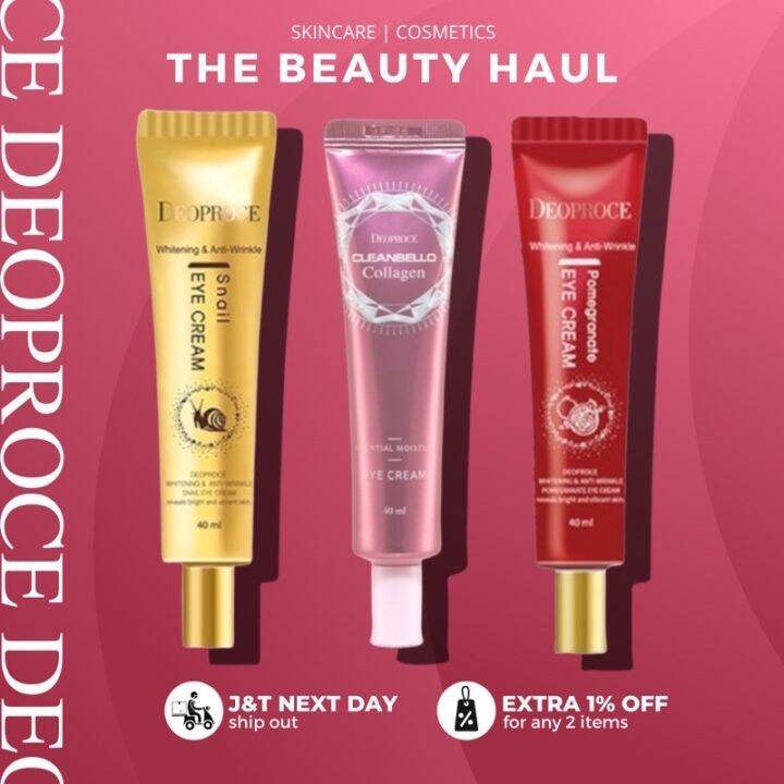 DEOPROCE Whitening & Anti-Wrinkle Snail | Pomegranate | Collagen Eye ...