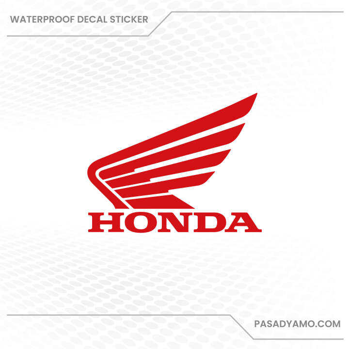 Honda Motorcycle Logo Decal Sticker for Cars and Motorcycles 3 x 4 ...