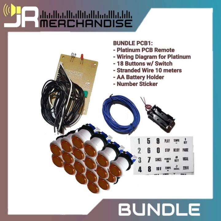 BUNDLE PCB1 - PCB Platinum w/ Bundle 29 Set - Buttons, Wire, Numbers, Battery Holder | Lazada PH