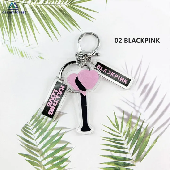 DF KPOP BTS BLACKPINK Transparent Crystal Keychain EXO NCT GOT7 TWICE ...