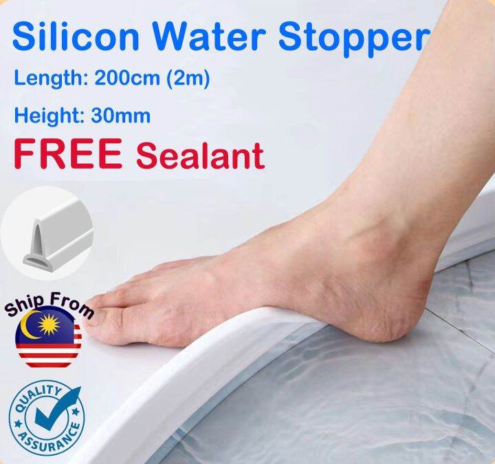 Jalur penahan air2m Water Stopper Barrier Bathroom Flood Barrier ...