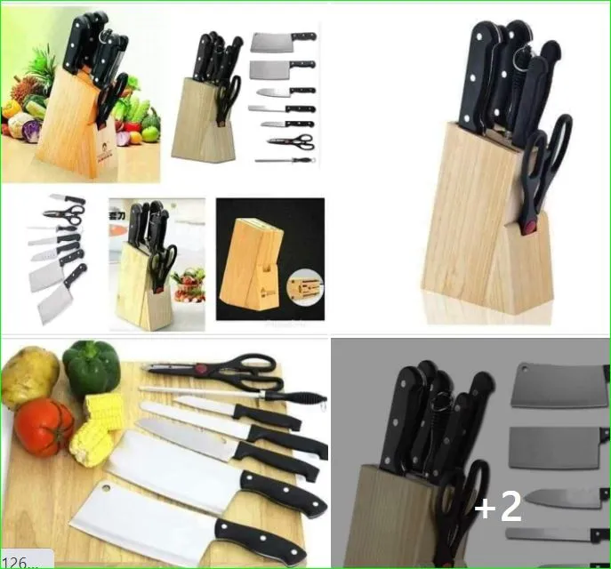 vip kitchen knife wood in set 7pcs | Lazada PH