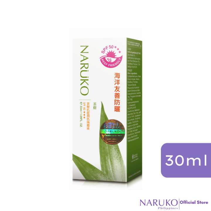Naruko Tea Tree Anti-Acne Sunscreen SPF50 Reef Friendly | Lazada PH