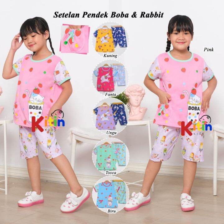FN - SETELAN BAJU MAIN DAN HARIAN ANAK CEWEK/PEREMPUAN 1-9 TAHUN MOTIF ...