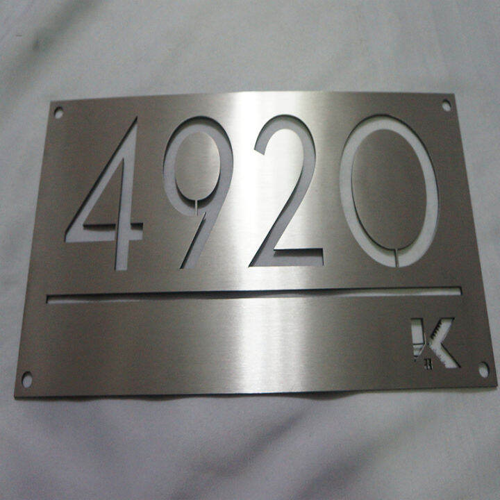 Customized House Number Street Name Composite Aluminum Board Sign ...