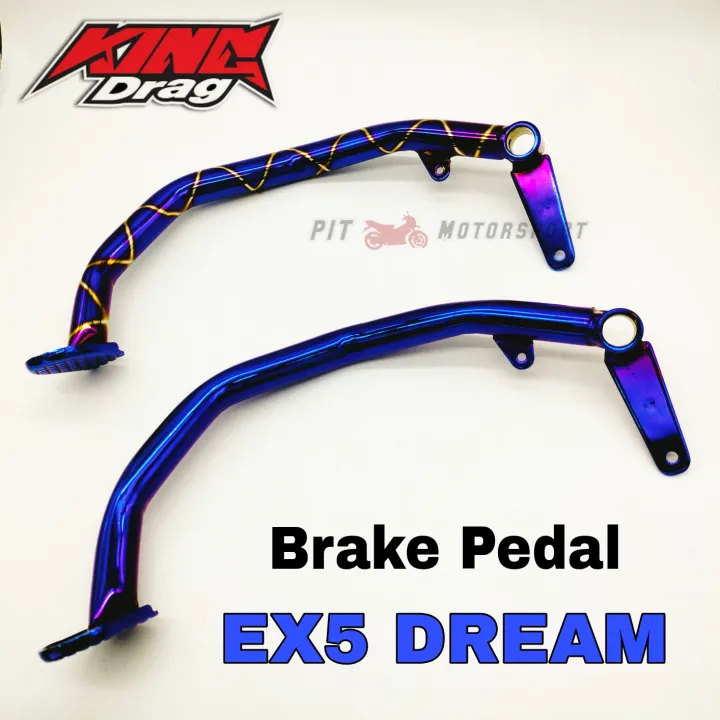 BRAKE PEDAL Titanium HONDA EX5 HI POWER HP HIGH DREAM PADDLE Brake Kaki Accessoeris Motor ...