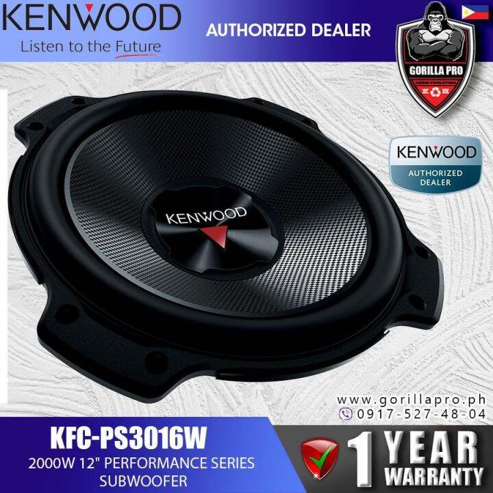 New Genuine Kenwood Kfc Ps3016W 12 2000W Performance Series Car ...