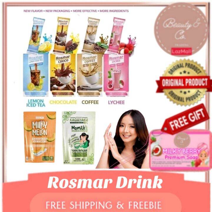 ROSMAR DETOX DRINK in COFFEE and CHOCO, Milky Melon, Momilk, ROSMAR ...