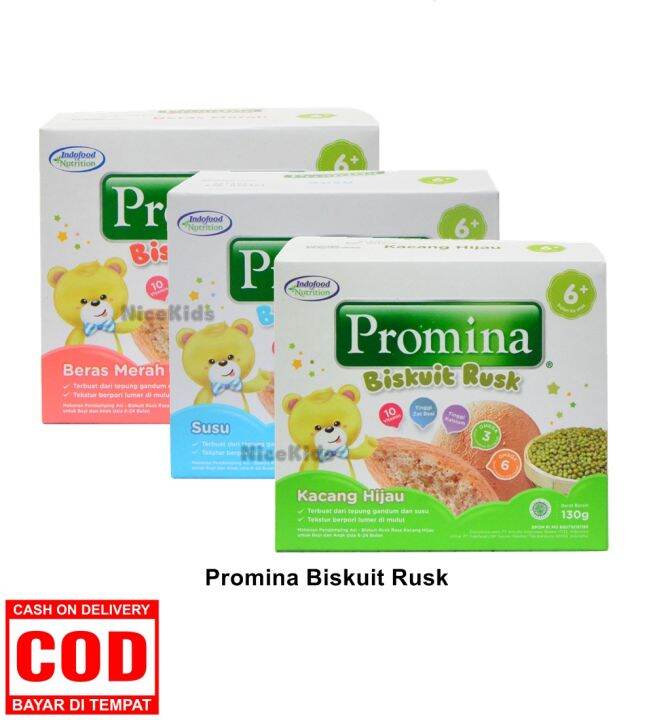 Promina Biskuit Rusk 130 gr / Biskuit Bayi 6 Bulan+ / Makanan ...