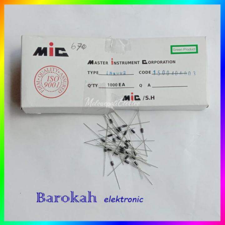 Dioda 1a IN 4002 Diode 1 Ampere Tegangan Listrik AC jadi DC | Lazada ...