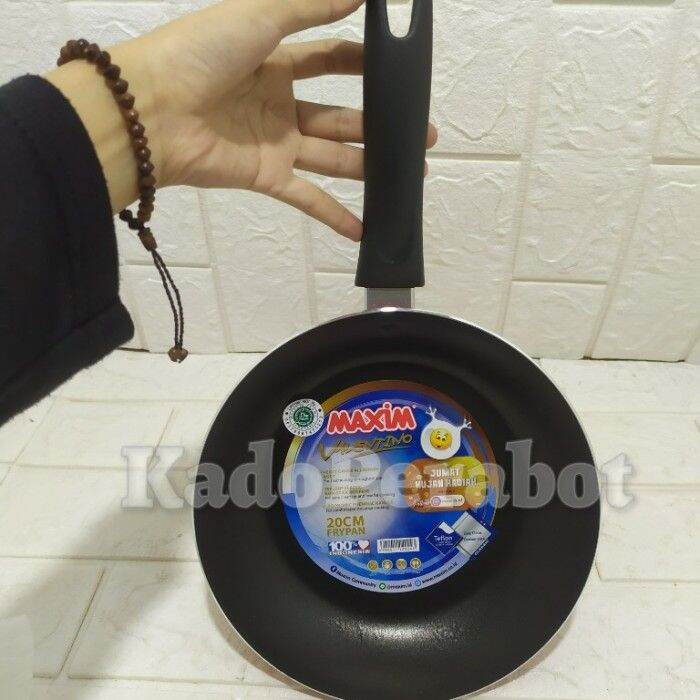 Teflon maxim fry pan 20cm valentino - teflon panggang - teflon datar ...