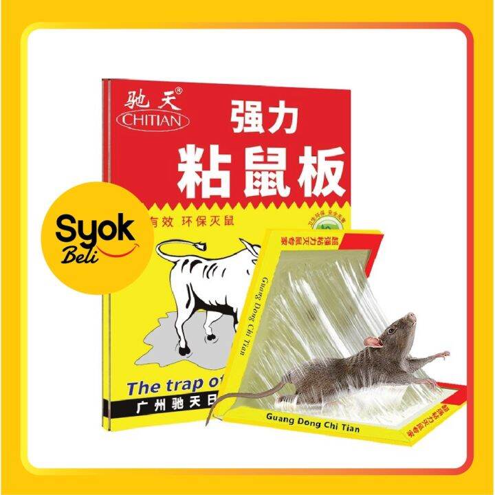 Tikus Papan Pelekat / Mouse Catcher Trap Super Glue Rat /Sticky Rat ...