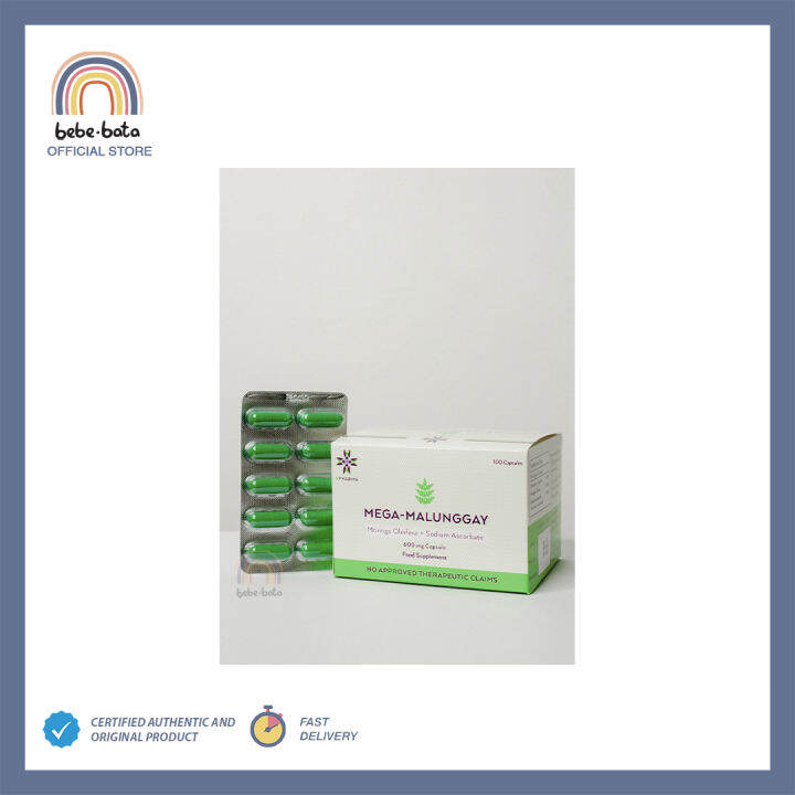 Mega-Malunggay Capsules (Moringa Oleifera + Sodium Ascorbate) (EXP DATE ...