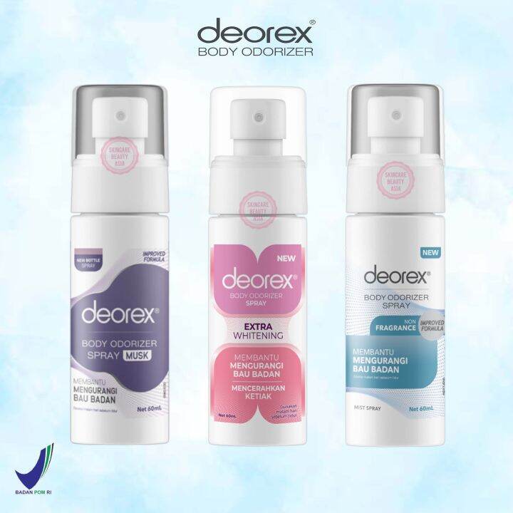 DEOREX Body Odorizer Spray 60 Ml (New 2022) / Deodorant - Penghilang ...