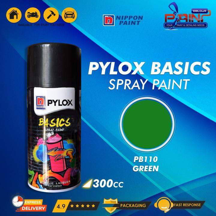 Cat Semprot Nippon Paint PYLOX BASICS 300cc - PB110 Green | Lazada Indonesia