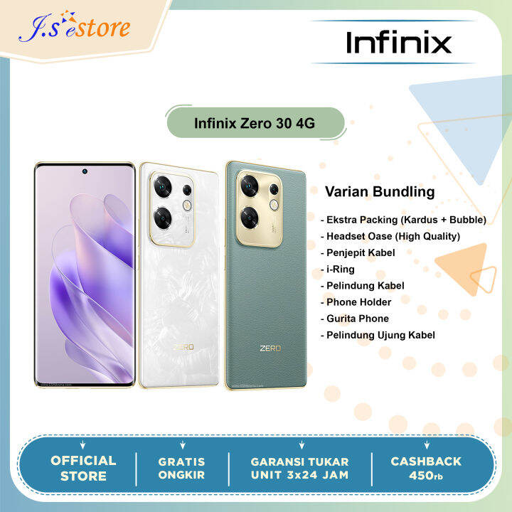 Infinix Zero 30 4G 8/256 XOS 13 Helio G99 Android 13 - Garansi Resmi ...