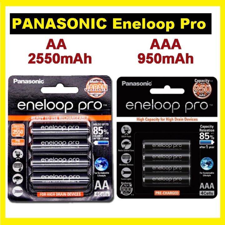 Panasonic Eneloop Pro Aa Or Aaa X 4 Pcs Rechargeable Battery Lazada Ph