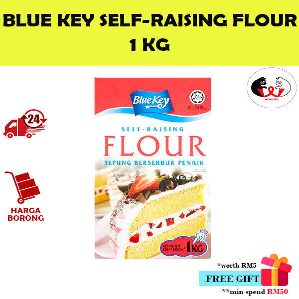 Blue Key Tepung Kek Naik Sendiri 1kg / Self Raising Flour 1kg bluekey ...