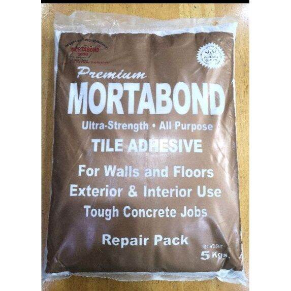 Mortabond Premium Tile Adhesive, All-Purpose, Ultra-strength, 5kgs/bag ...
