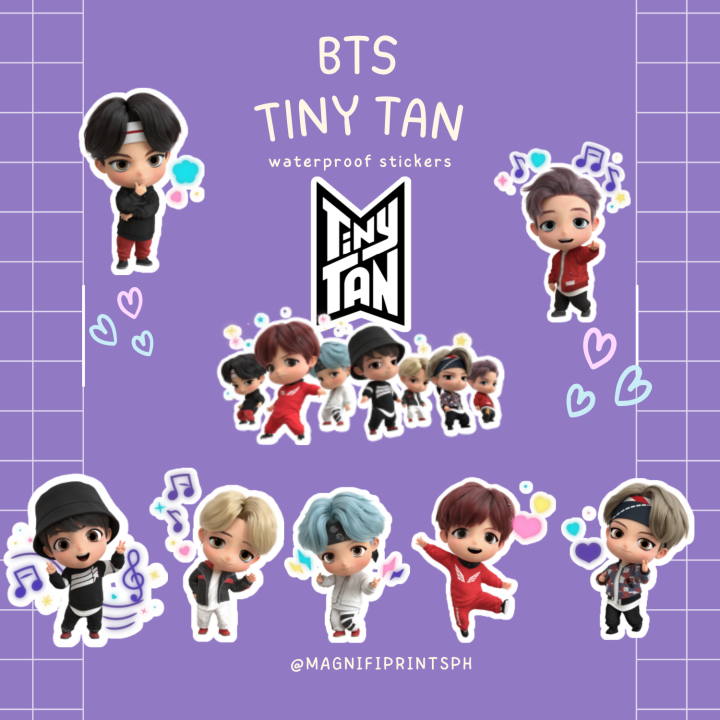 BTS TinyTan Waterproof Stickers | Lazada PH
