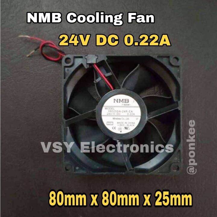 Original NMB 24V DC 0.22A 80mm x 80mm x 25mm Cooling Fan Blower ...