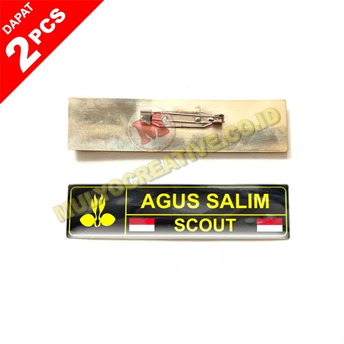 Name Tag Pramuka Papan Nama Dada Pramuka Custom / 2pcs | Lazada Indonesia