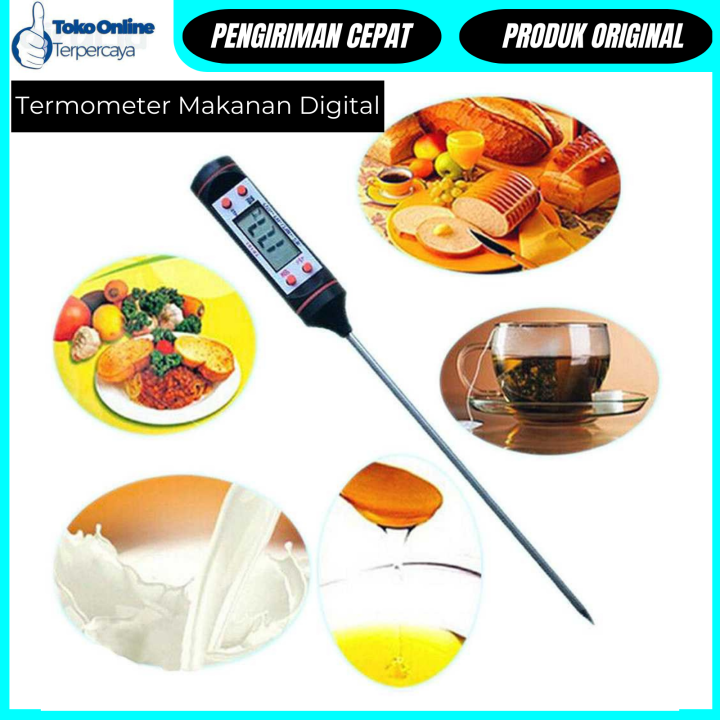 Taffware Termometer Makanan Digital Daging Kopi Susu - TP101 ...