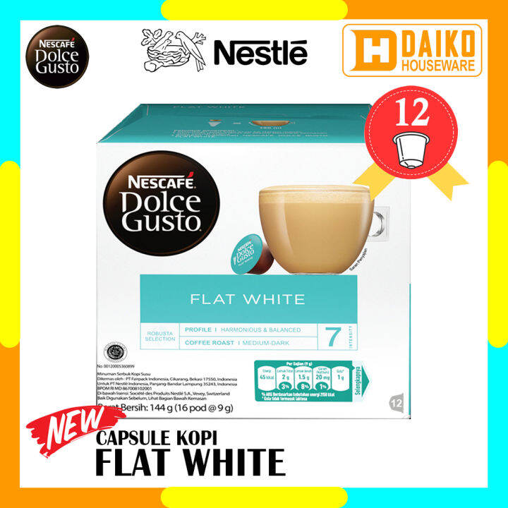 Capsule NDG Nescafe Dolce Gusto Flat White 1 Box Original Nestle ...