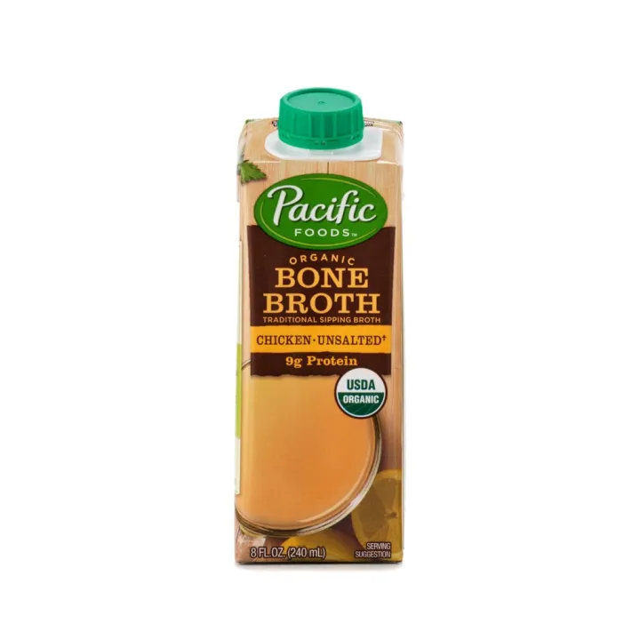Pacific Foods Organic Bone Broth Chicken Unsalted 240mL | Lazada PH