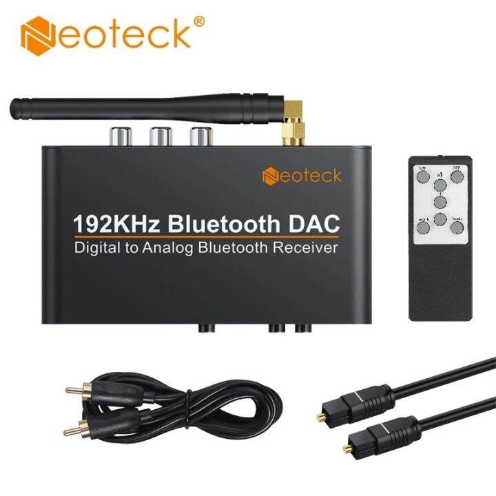 1 Neoteck 192Khz Bluetooth-Compatible DAC With Remote Control Built-In ...