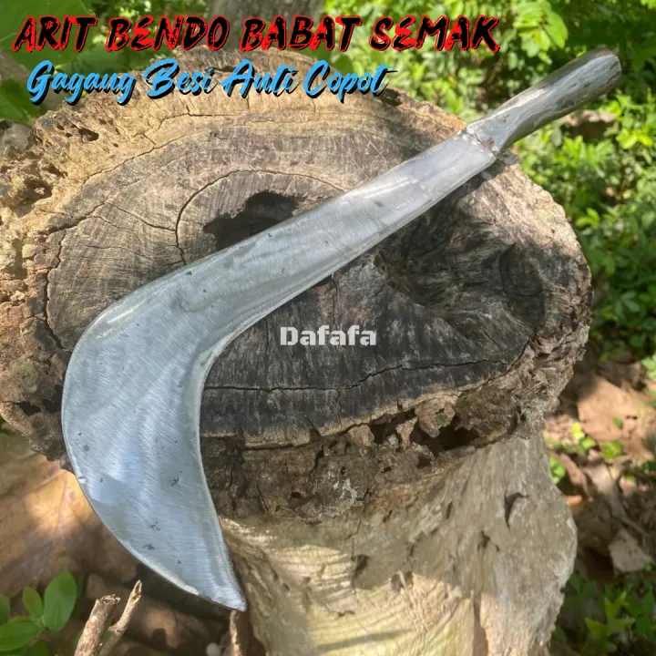 Arit Rumput Semak Belukar dan Alang Alang - Golok Sabit Super Tajam Asli Jawa - Bendo Tebal ...